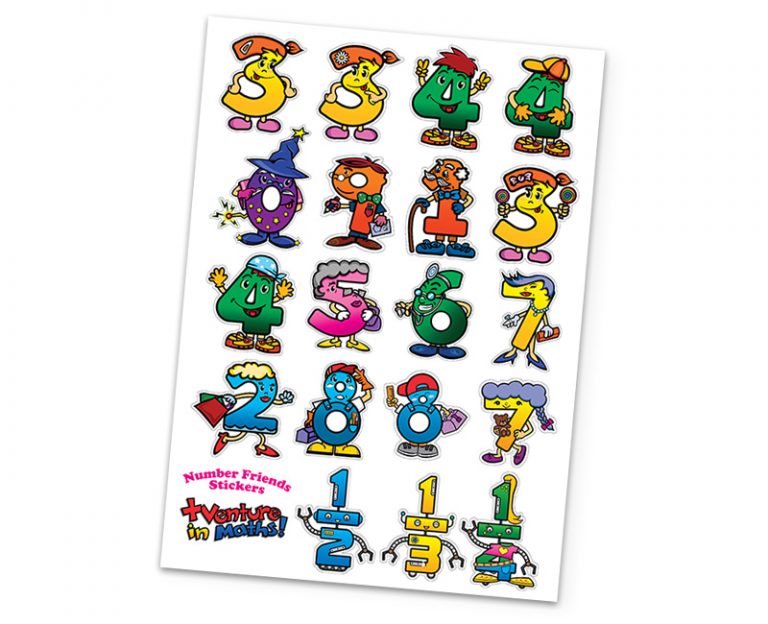 Number Friends Stickers – Add-venture Learning